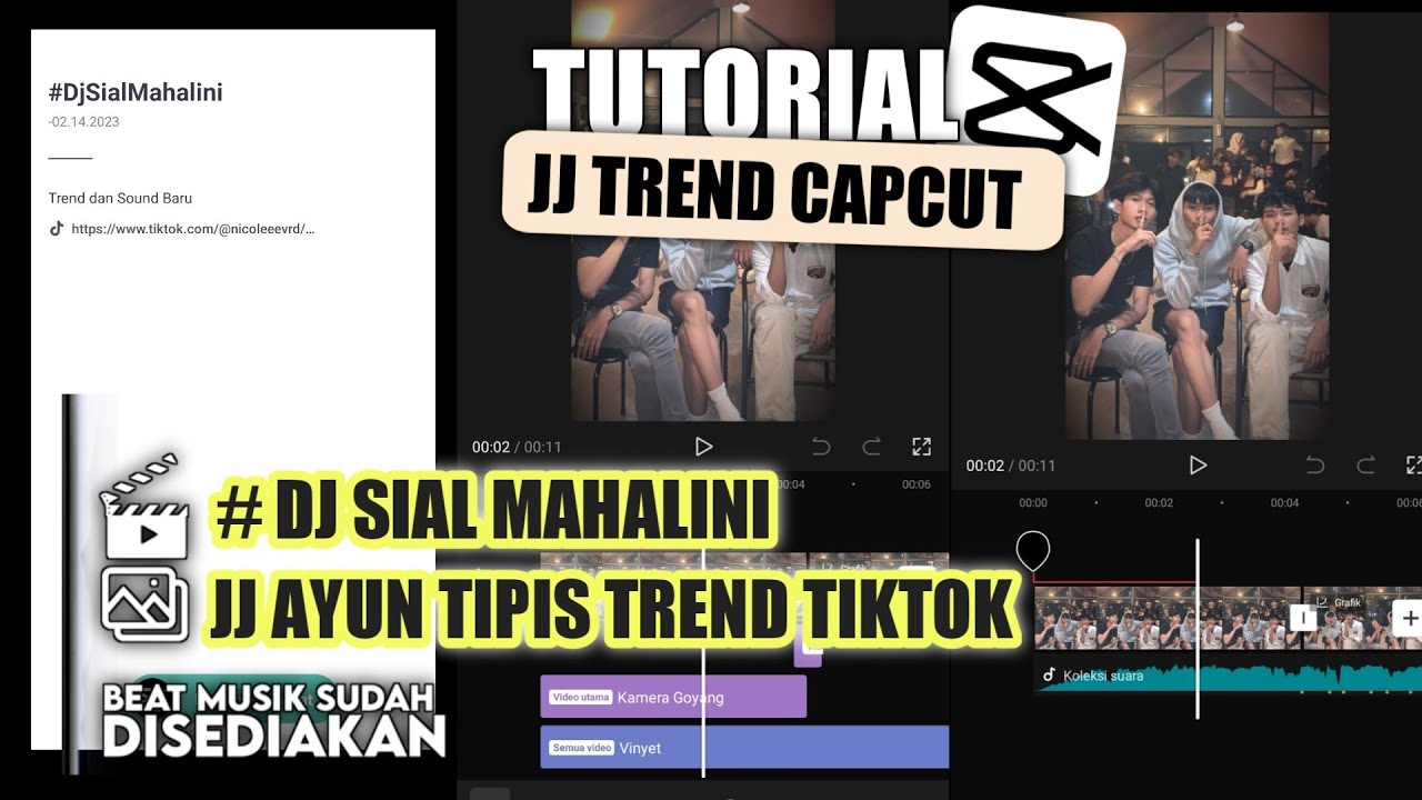 Tutorial Jedag jedug Capcut || DJ SIAL MAHALINI TREND CAPCUT || JJ TIPIS AYUN - YouTube