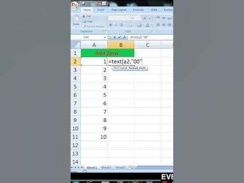 Add zero before number || Excel Trick & Tips #short #ytshorts #youtubeshorts #youtubevideo # ...