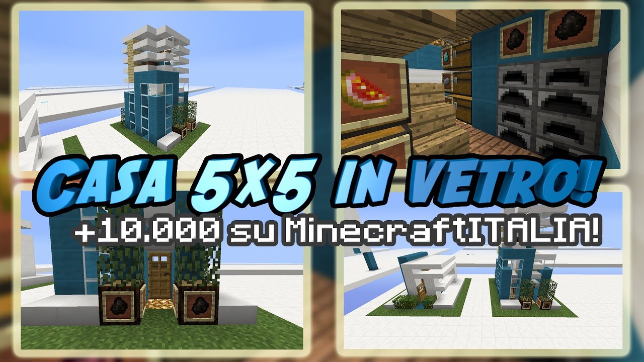 Casa 5x5 In Vetro! | Minecraft Design [By Alex8133] - YouTube