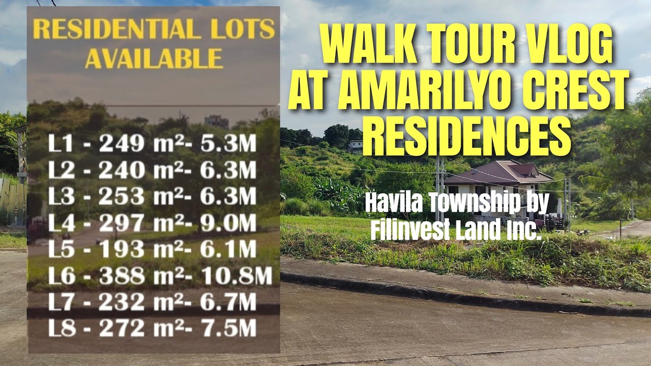 Residential lots available at Amarilyo Crest Residences in Havila ...