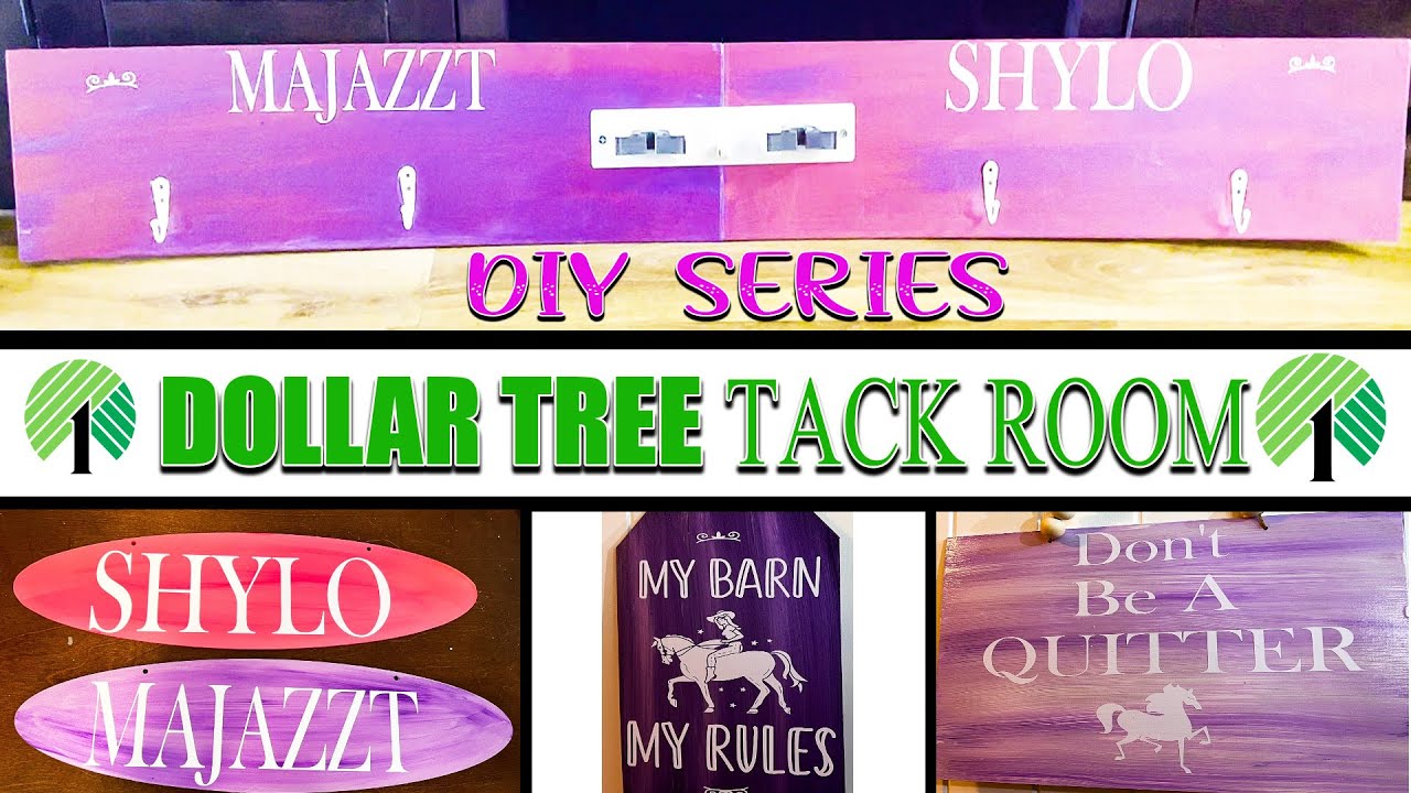 Dollar Tree Tack Room DIY Bridle Rack -Tack Room DIY Series! - YouTube