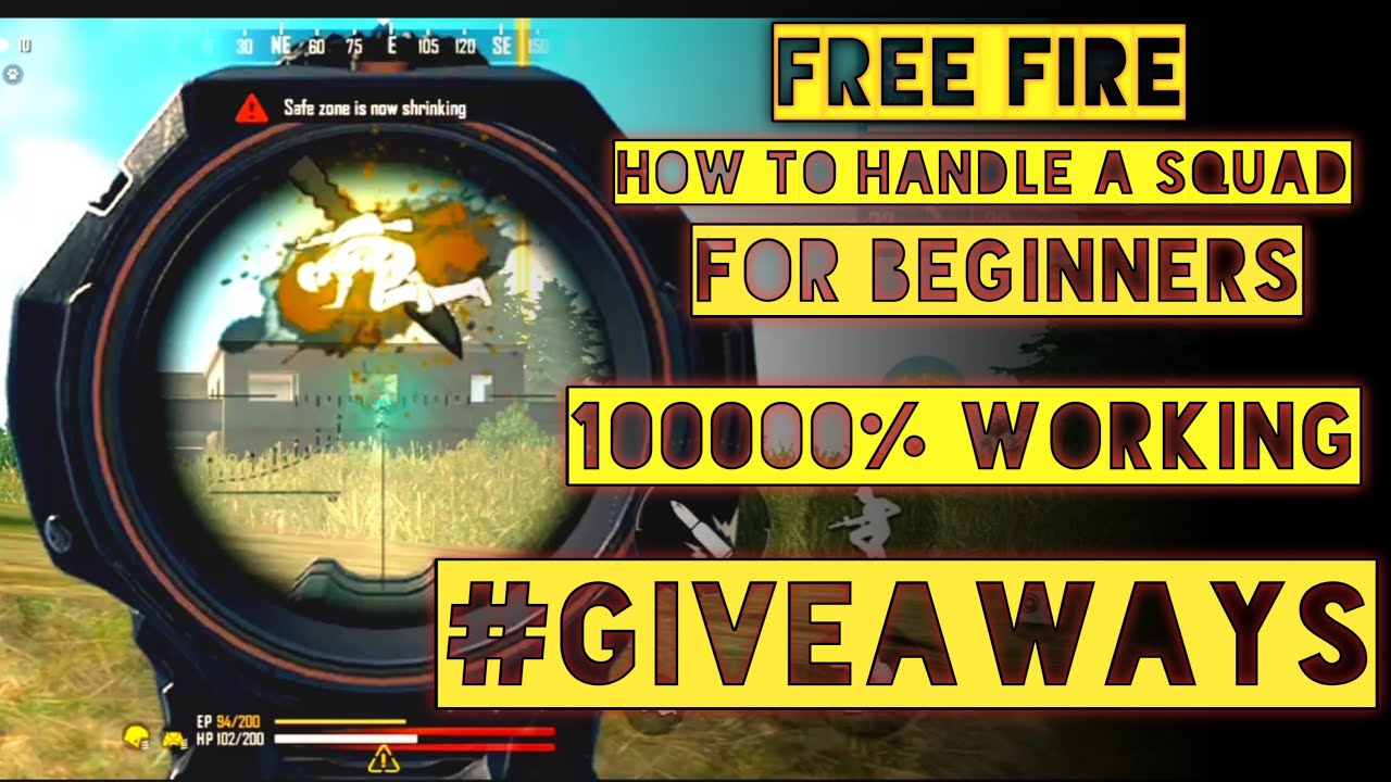 How To Defeat A Squad in Free Fire For Beginners.. 1000% Working. # ...