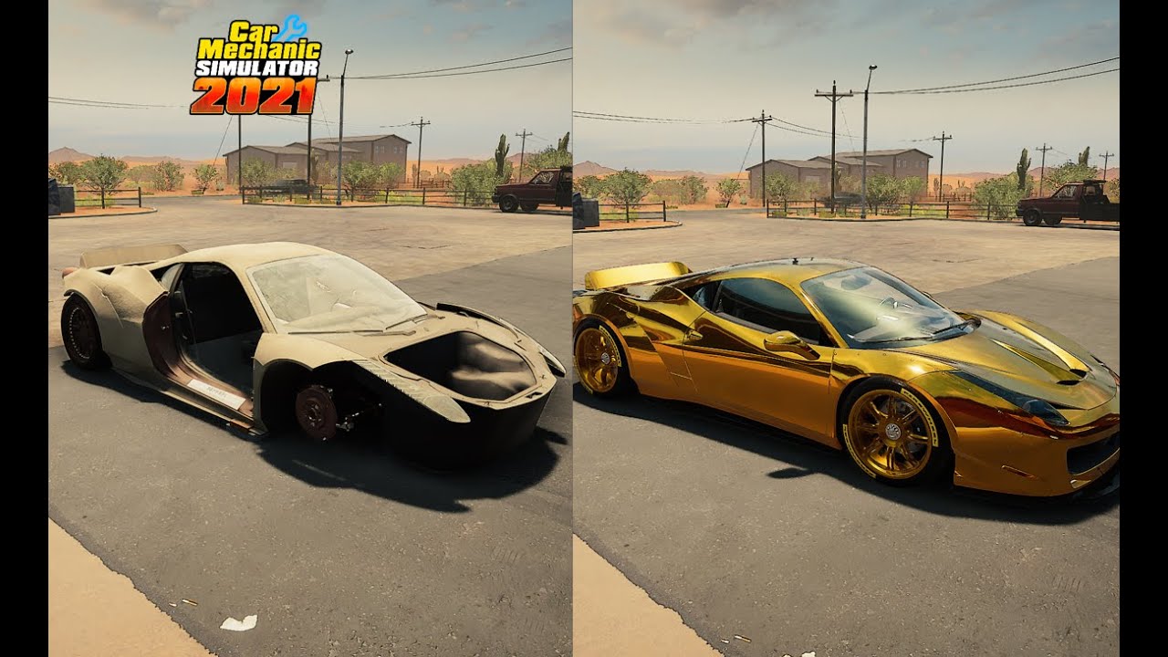 카 메카닉 시뮬레이터 2021 (Car Mechanic simulator 2021) (2015) FERRARI 458 - YouTube