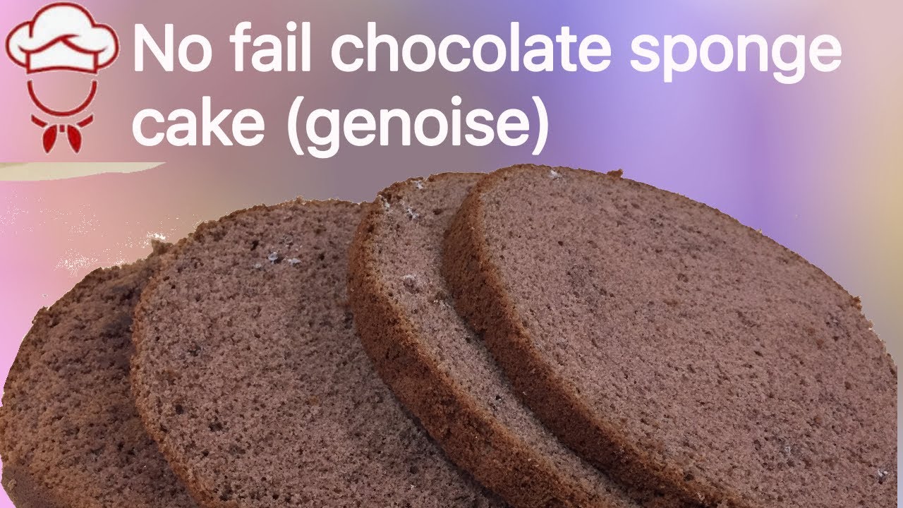 Chocolate sponge cake/ genoise sponge cake in chocolate flavour - YouTube