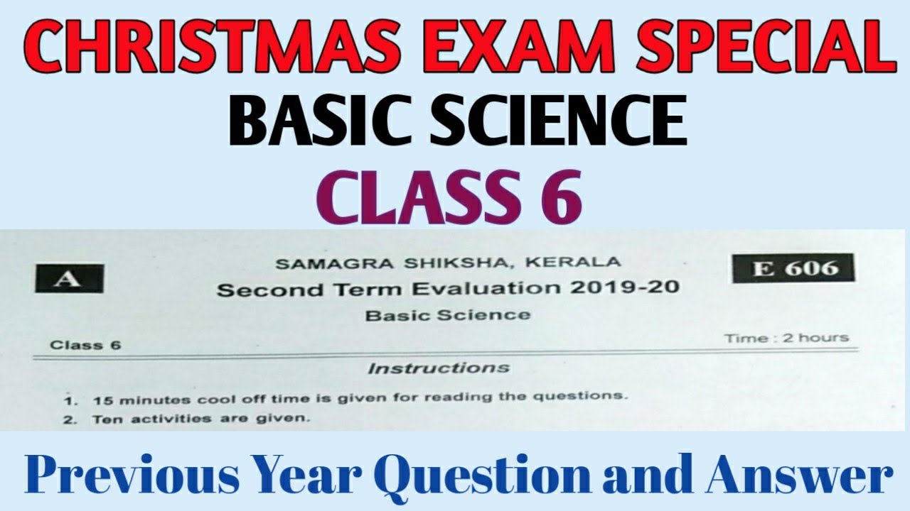Christmas exam previous year Questions and Answers Class 6 Basic Science - YouTube