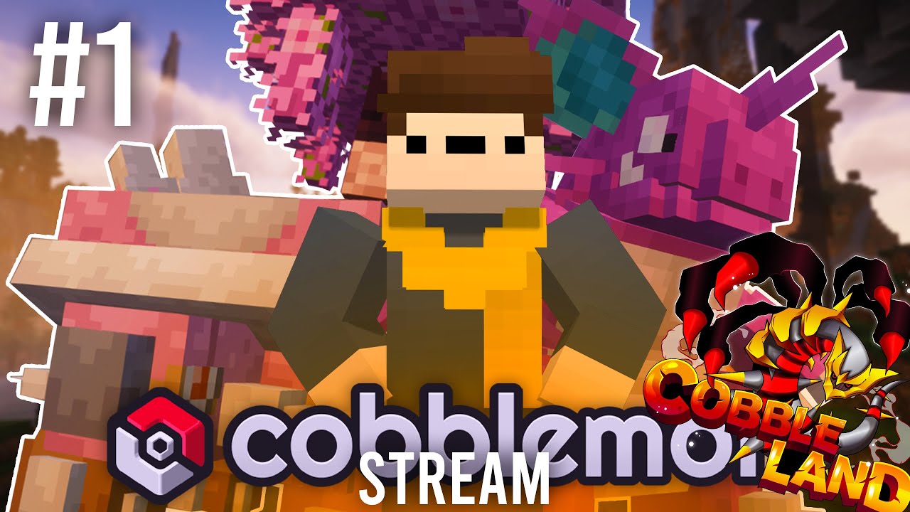 Having Fun Chilling on the Cobbleland Server! (Cobblemon Stream 1 ...