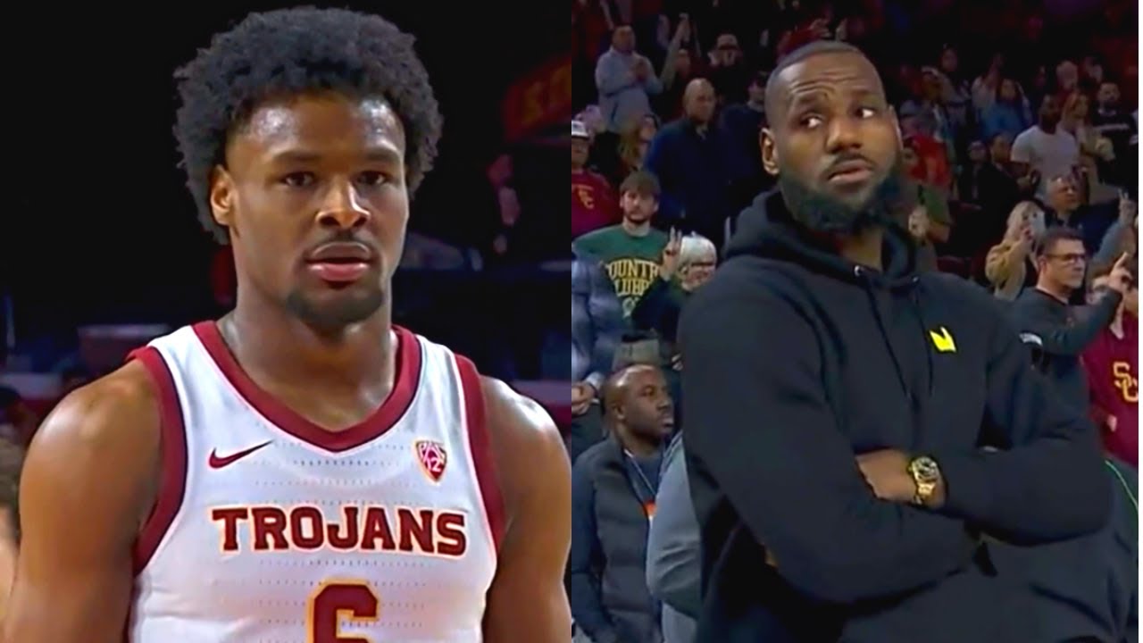 Bronny James HIGH IQ and LOCKDOWN Defense l USC vs Stanford Cardinals 🔥 ...