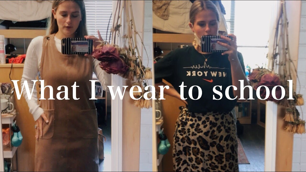 WHAT I WEAR IN A WEEK in person classes | 2020 - YouTube