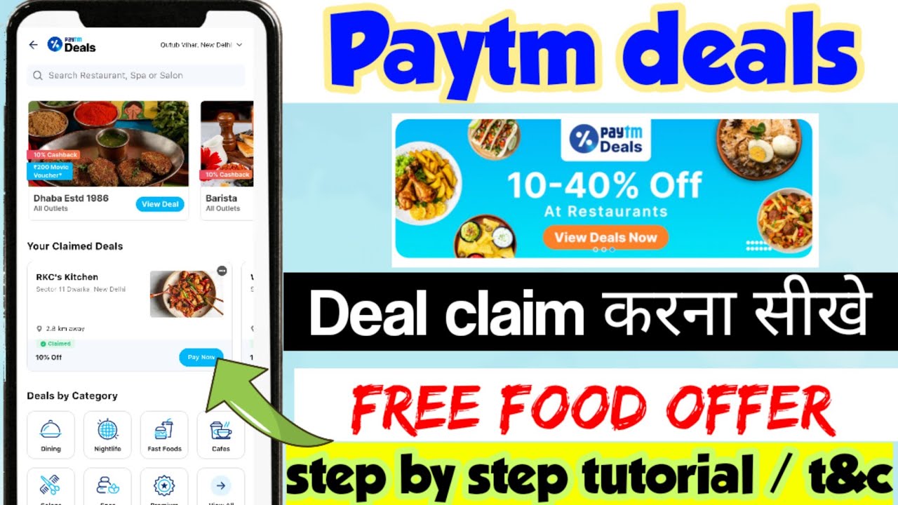 Paytm deals offer | Paytm deals 10% to 40% off at restaurant | Paytm ...