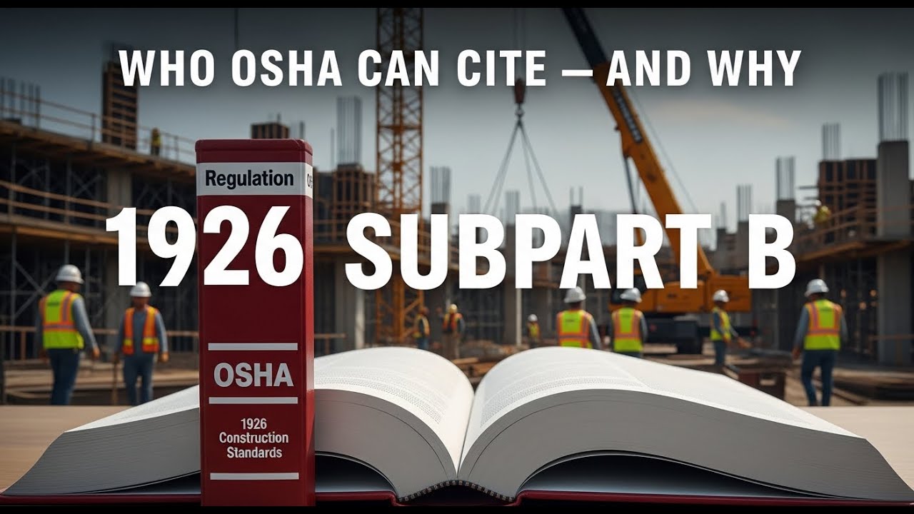 OSHA 1926 Subpart B Explained | THIS RULE DEFINES OSHA’S POWER ...