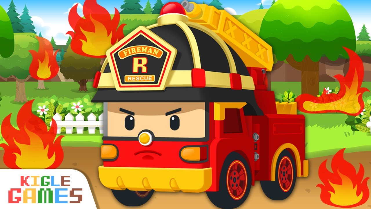 🚒 로이 특집 하이라이트 모음 로보카 폴리 인기모음 경찰차 소방차 구급차 구조대 출동 앰뷸런스 자동차 게임 키글