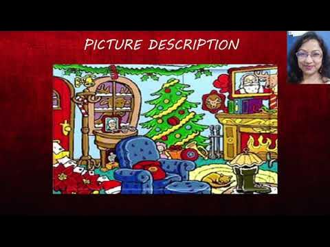 Picture Description For Class 1, 2, 3 | Xmas Eve Picture Description ...