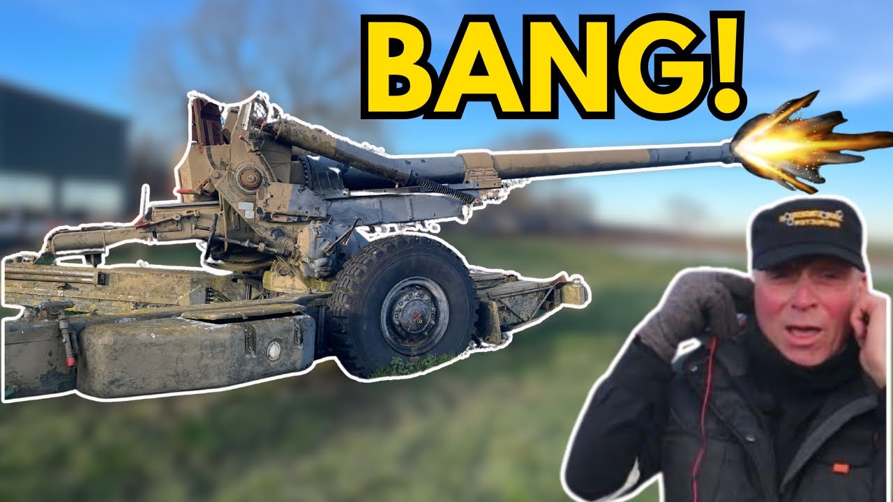 We FIRE our military Howitzer! (FH70) - YouTube
