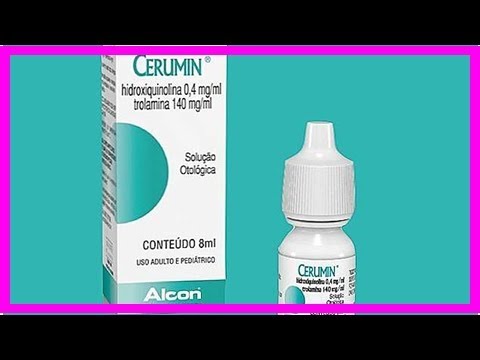 Wie Cerumin verwendet wird, um Ohrenschmalz zu nehmen - YouTube