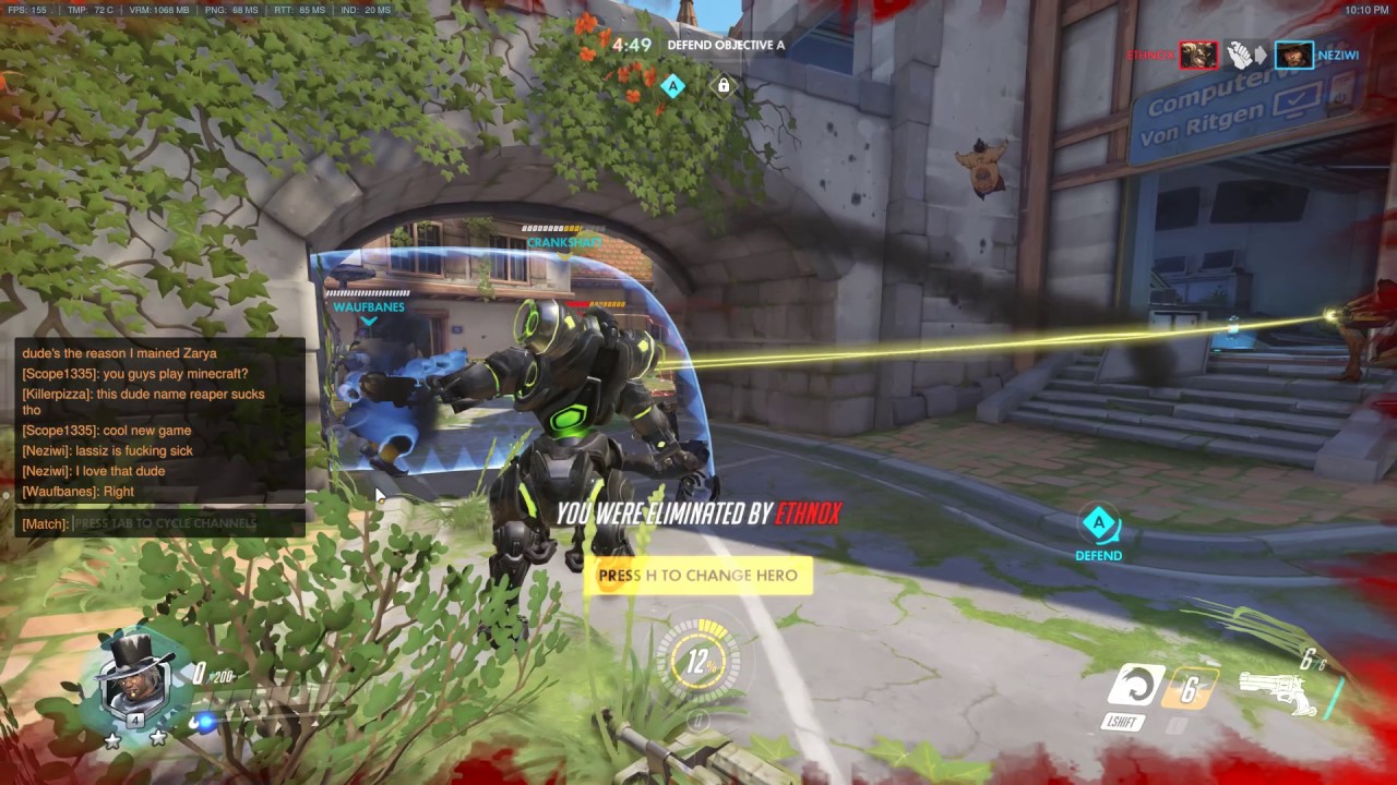 Orisa Halt bug, crosshair/hero rotated nearly 180 degrees - YouTube