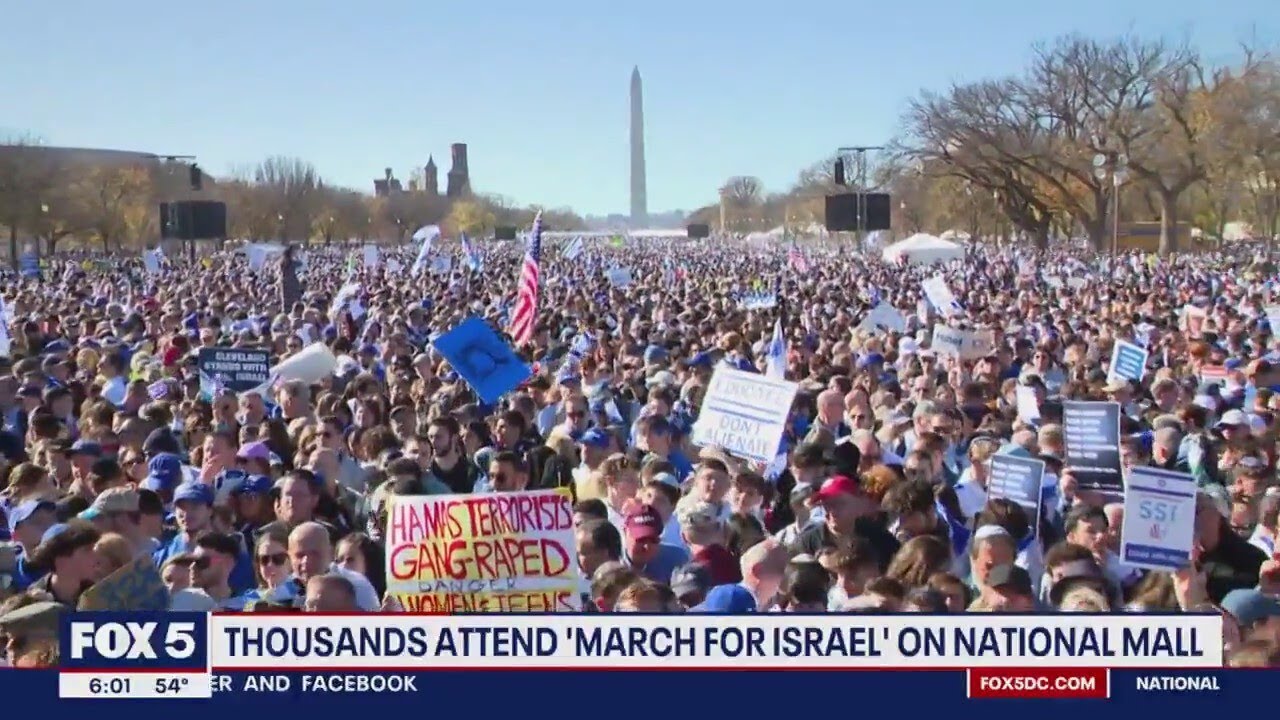 'March for Israel' largest rally of Jewish people in modern history ...