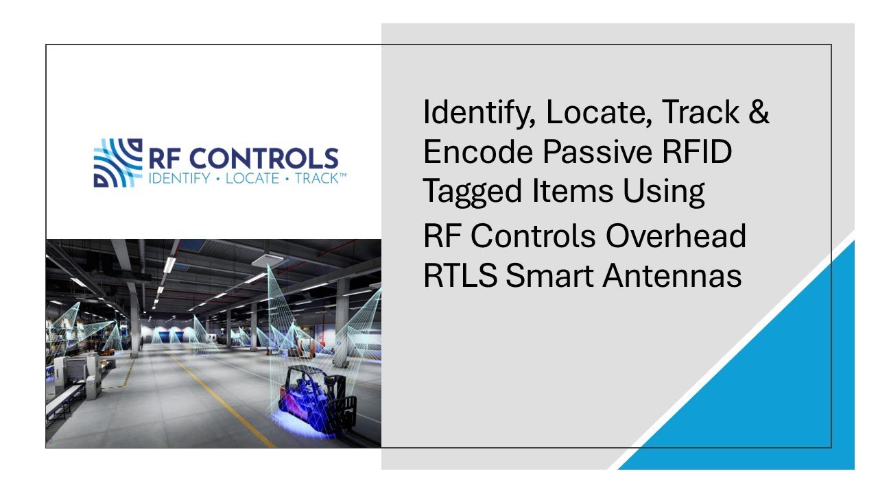 RF Controls Overhead RTLS Smart Antennas in a High Ceiling Warehouse - YouTube