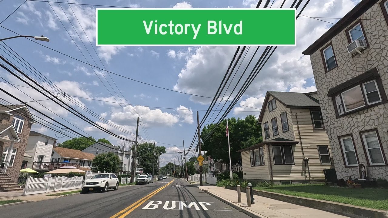 ⁴ᴷ⁶⁰ Driving NYC: Victory Boulevard in Bulls Head, Staten Island - YouTube