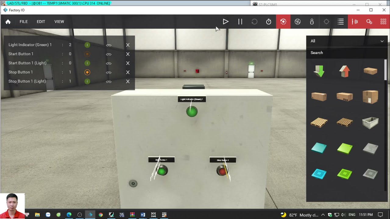 7. Let's start with FACTORY IO || Bắt đầu với phần mềm Factory IO|| 让我们 ...
