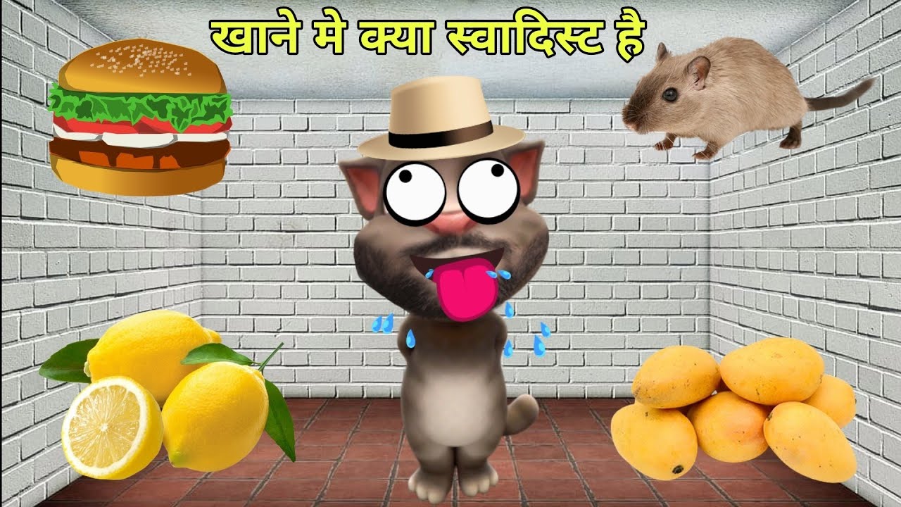 talking tom billu burger mango lemon cat funny video | 29/08/2022 🍔🥭🍋 ...