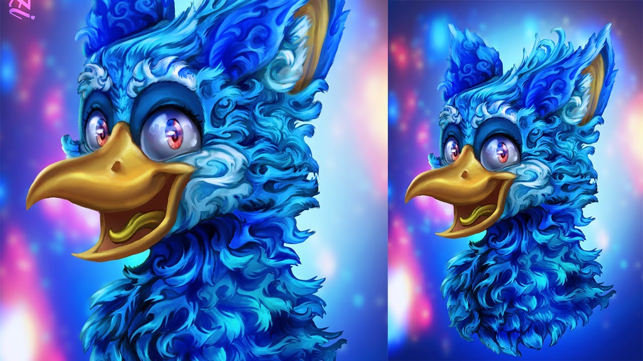 Birdie furry commission speedpainting - YouTube