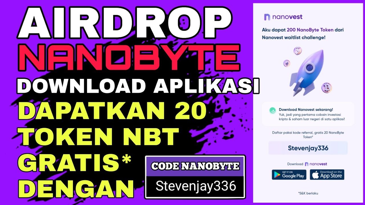 Airdrop Nanobyte Daftar Dapatkan 20 NBT Token Dari Nanovest - YouTube
