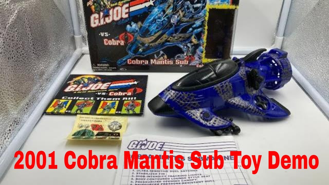2001 Hasbro Toy Demo Video Cobra Mantis Sub Vehicle - YouTube