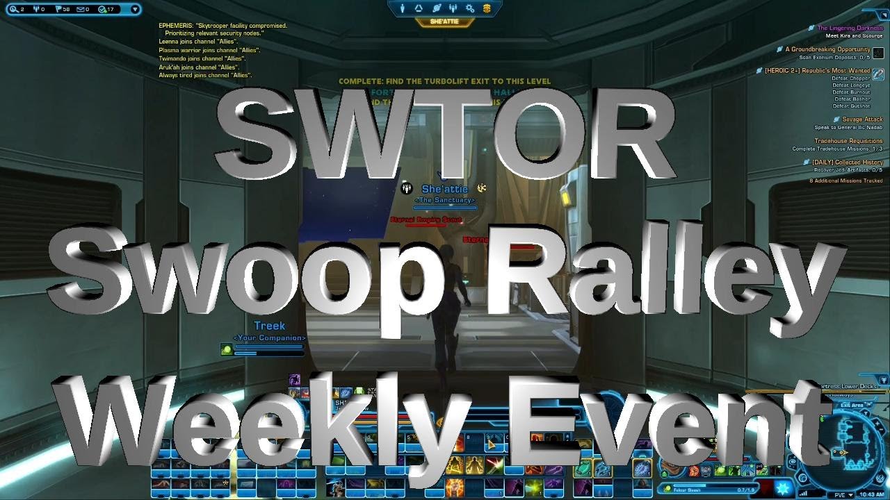 SWTOR - Swoop Event this week Jan 26th. Learn how to do the event and ...