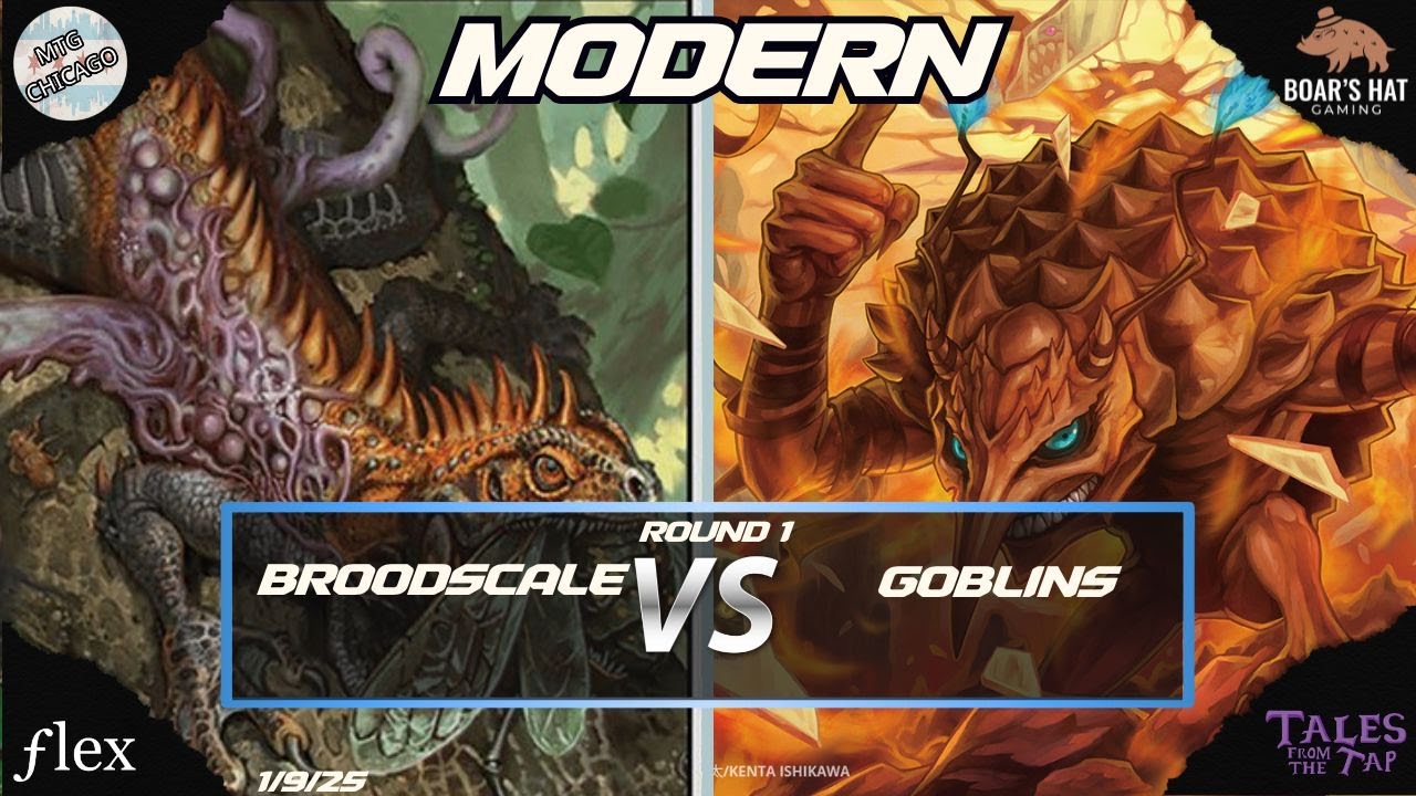 BroodScale Combo VS Goblins [MTG Modern Round 1] - YouTube