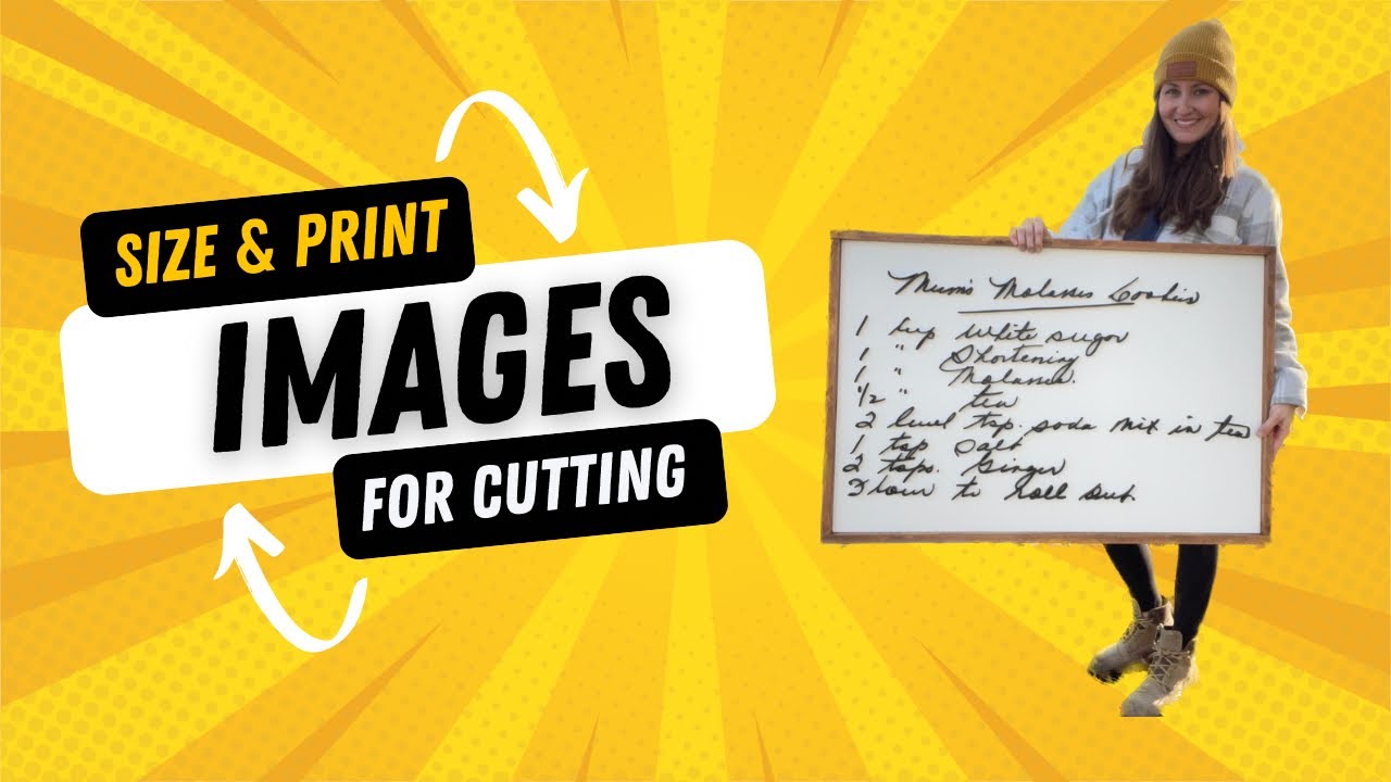 Sizing and Printing Images for Cutting - YouTube