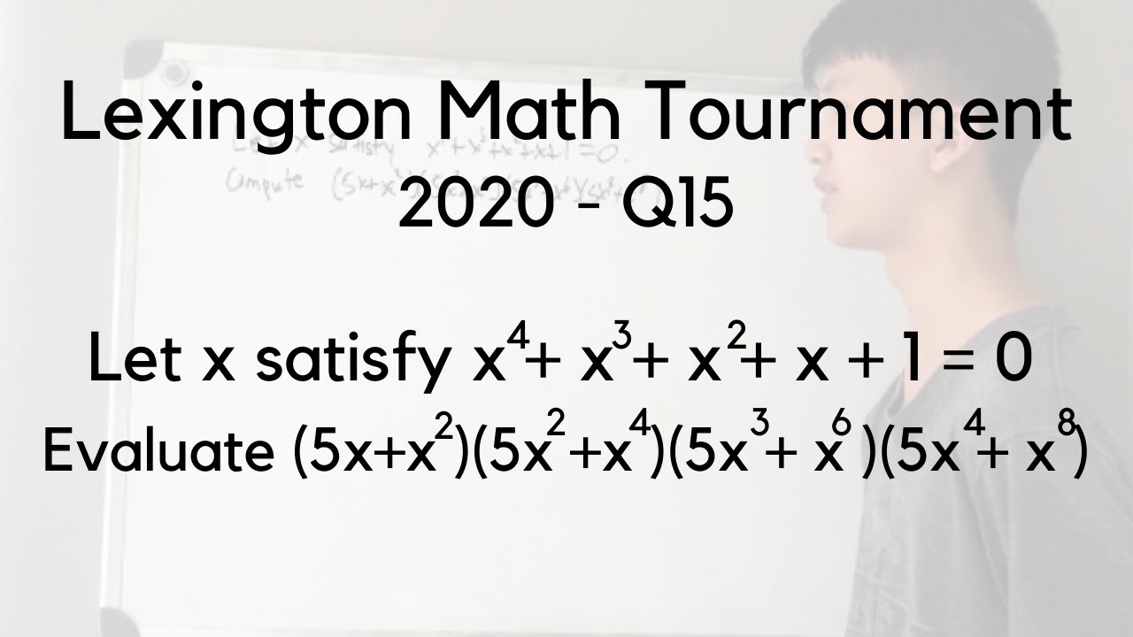 Lexington Math Tournament 2020 Q15 Solution - Many Possibilities, One ...