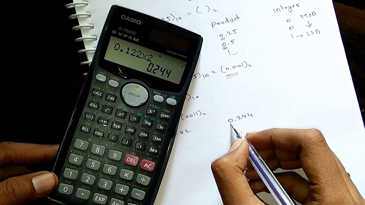 Hindi Fraction Decimal To Binary Conversion In Easy Way Youtube