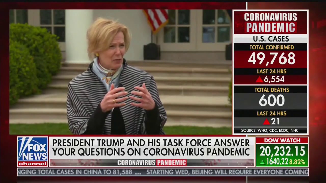 Dr. Deborah Birx: The US Has Done More Testing In The Last 8 Days Than ...