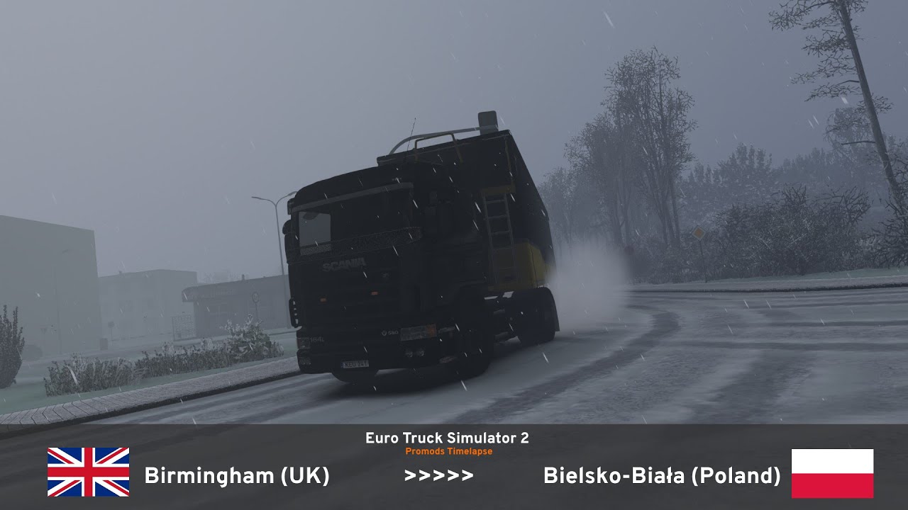 ETS2 | Timelapse | Birmingham (UK) - Bielsko-Biała (PL) - YouTube