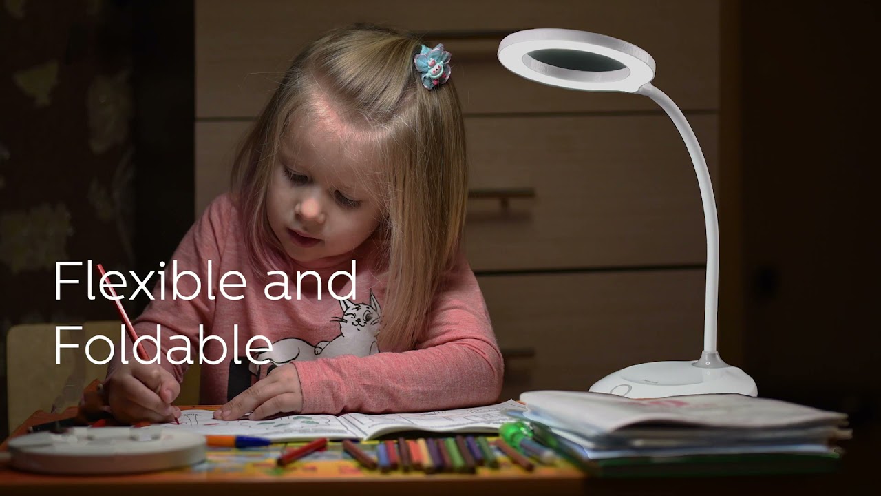 Philips 581932 Orbit Rechargeable Desk Light - YouTube