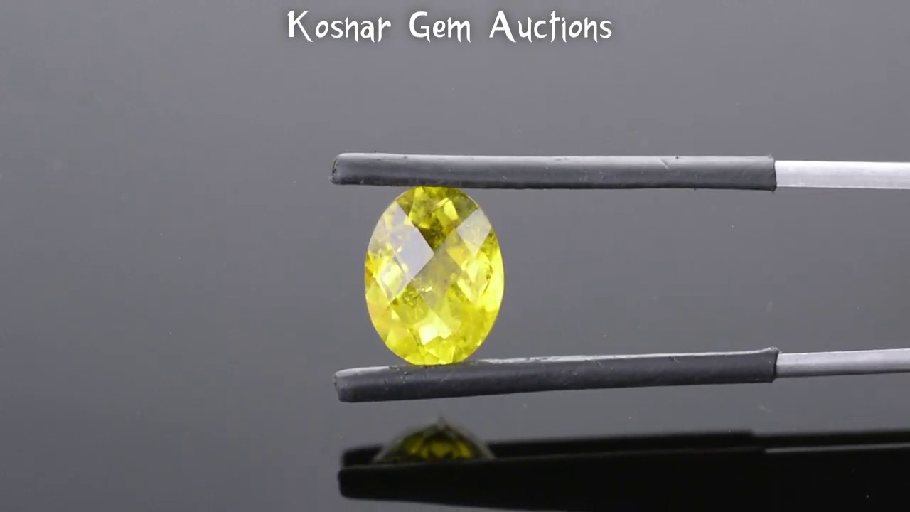 Bright Canary Yellow Tanzanian Tourmaline Gemstone from KGC - YouTube