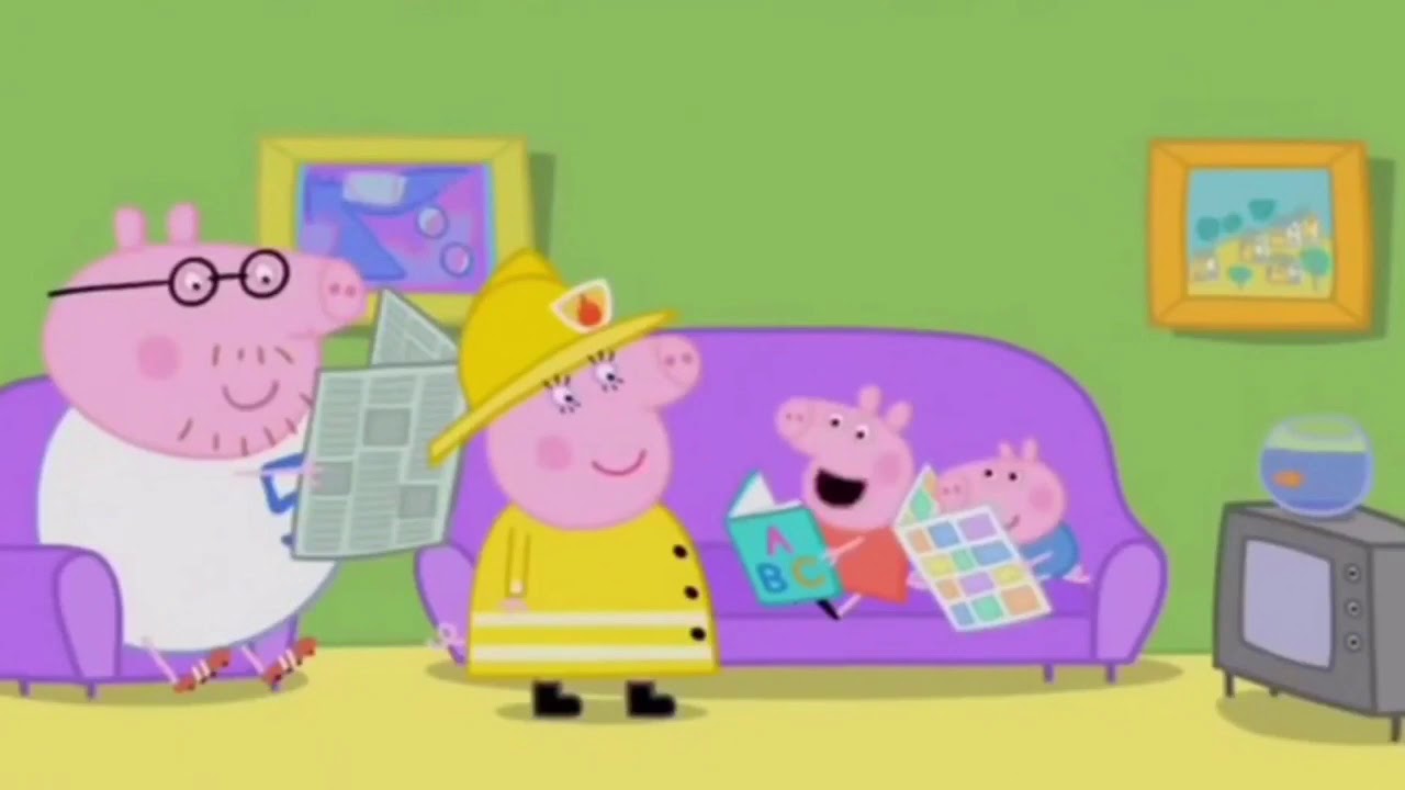 Peppa pig- The Fire Engine (edited) - YouTube