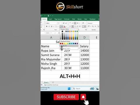 How to make data Presentable in Excel?#exceltips #exceltutorial #excel ...