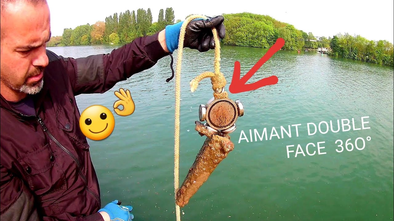 AIMANT DOUBLE FACE 360° pêche à l'aimant - YouTube