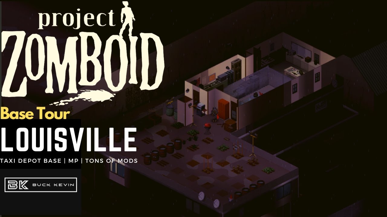 Ultimate Project Zomboid Base Tour in Louisville KY with Mods: Taxi Cab ...