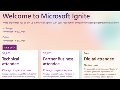 Microsoft Ignite Event | Microsoft | In Chicago | Online | 19-22 | 2024 ...