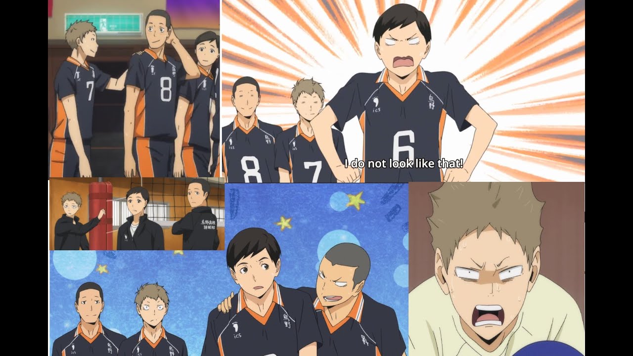 Haikyuu texts: The Forgotten Trio SNAPS - YouTube