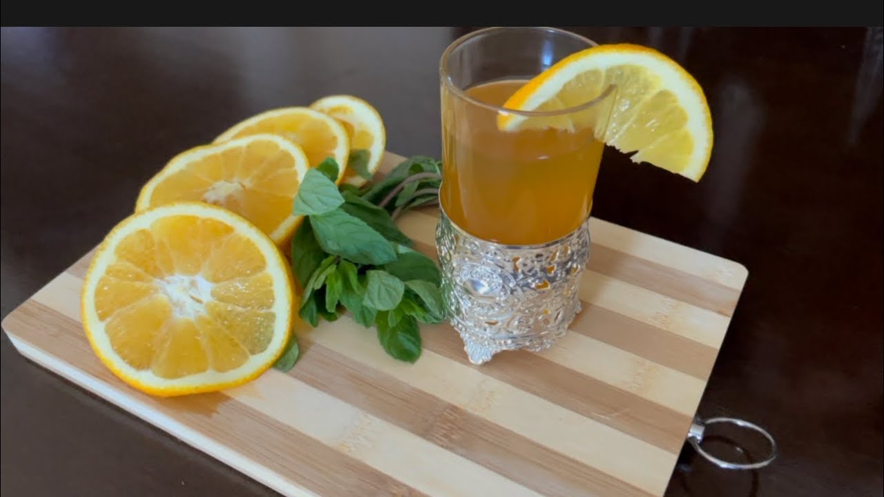 How to make Orange Green Tea | Home Beverage recipe | Taste of Hunza ...