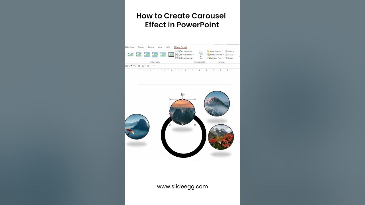 How to Create Carousel Effect in PowerPoint #slideegg - YouTube
