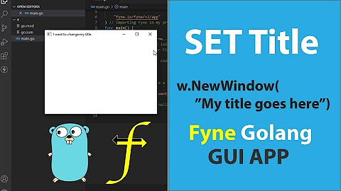 Fyne - GoLang GUI Tutorials - YouTube