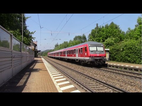 Gingen (Fils) mit ET 426 - BR 143 + n-Wagen - BR 218 (IC + Regionalzug ...