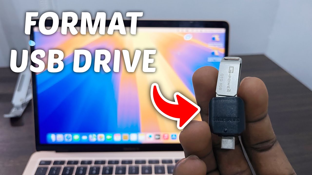 How to Format USB Flash Drive on Mac - YouTube