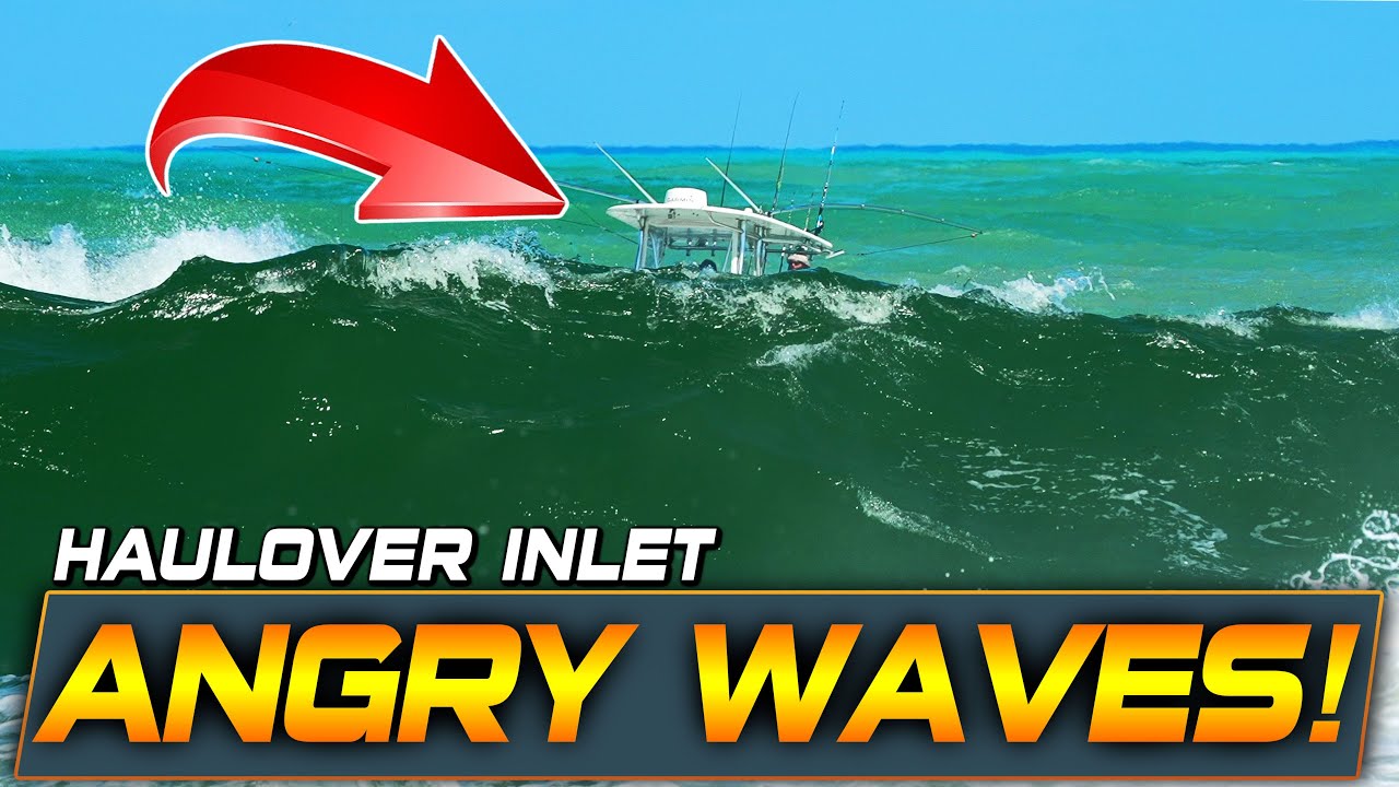 BOAT BURIED IN MASSIVE WAVES at HAULOVER INLET (6 INJURED in SBP) BOAT ...