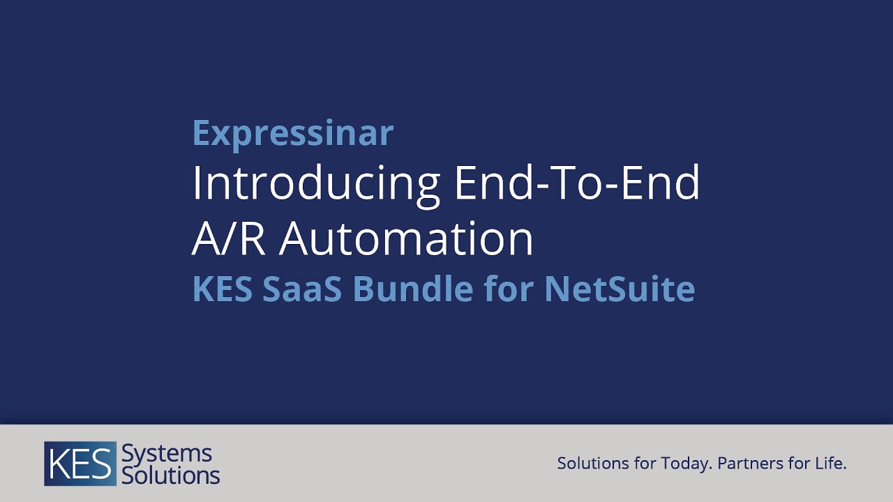 Introducing End-To-End A/R Automation Expressinar - YouTube