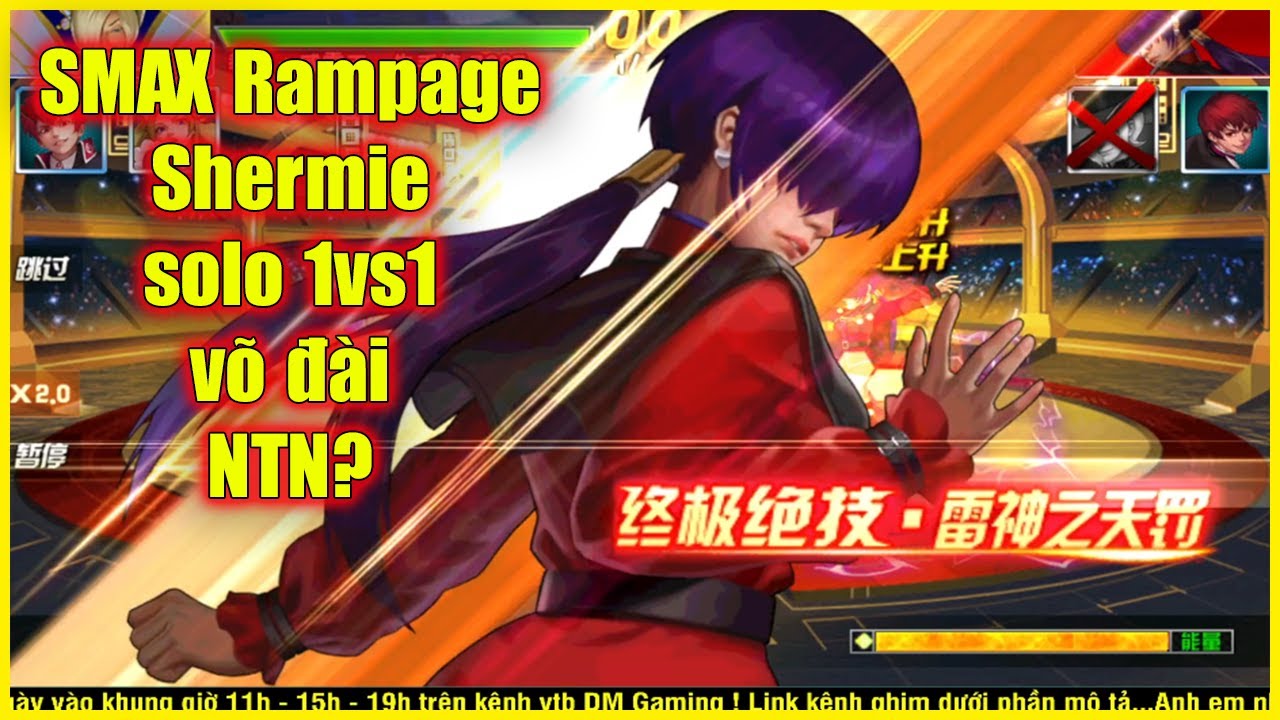 KOF98UMOL - 【オロチシェルミーXV Ver 】 SMAX. Rampage Shermie solo 1vs1 trong võ đài sẽ NTN?? - YouTube